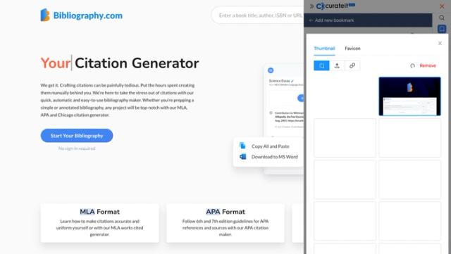 Free Citation Generator - APA, MLA, Chicago | Grammarly | Curateit
